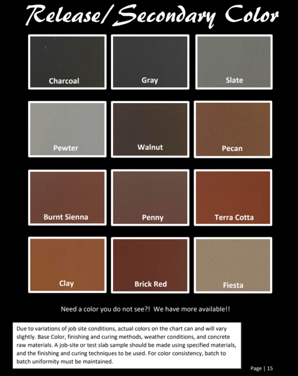 Color Release Main Color Chart – Welcome to EpoxyNation